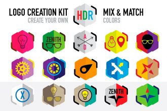 Vector Logo Creation Kit – Mix & Match - Fresh Design Elements